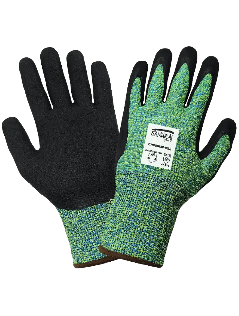 Guante Anticorte Nivel 4 Palma Nitrilo Samurai Modelo CR898MF | My Website